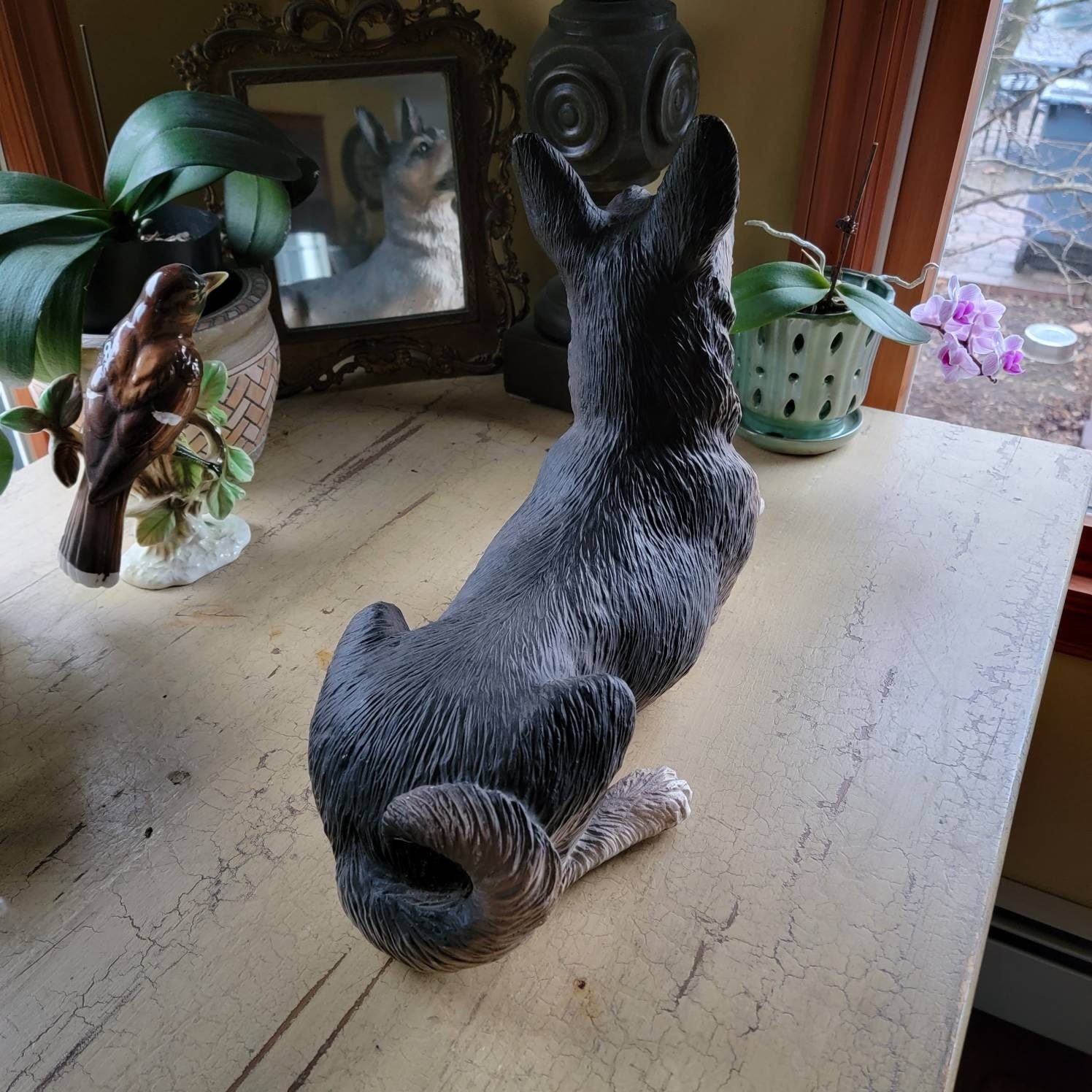 Statues Home & Living Home Décor Vintage German Shepherd Statue ...
