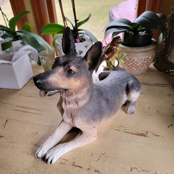 Vintage German Shepherd Statue UNIVERSAL STATUARY USA Large - Etsy