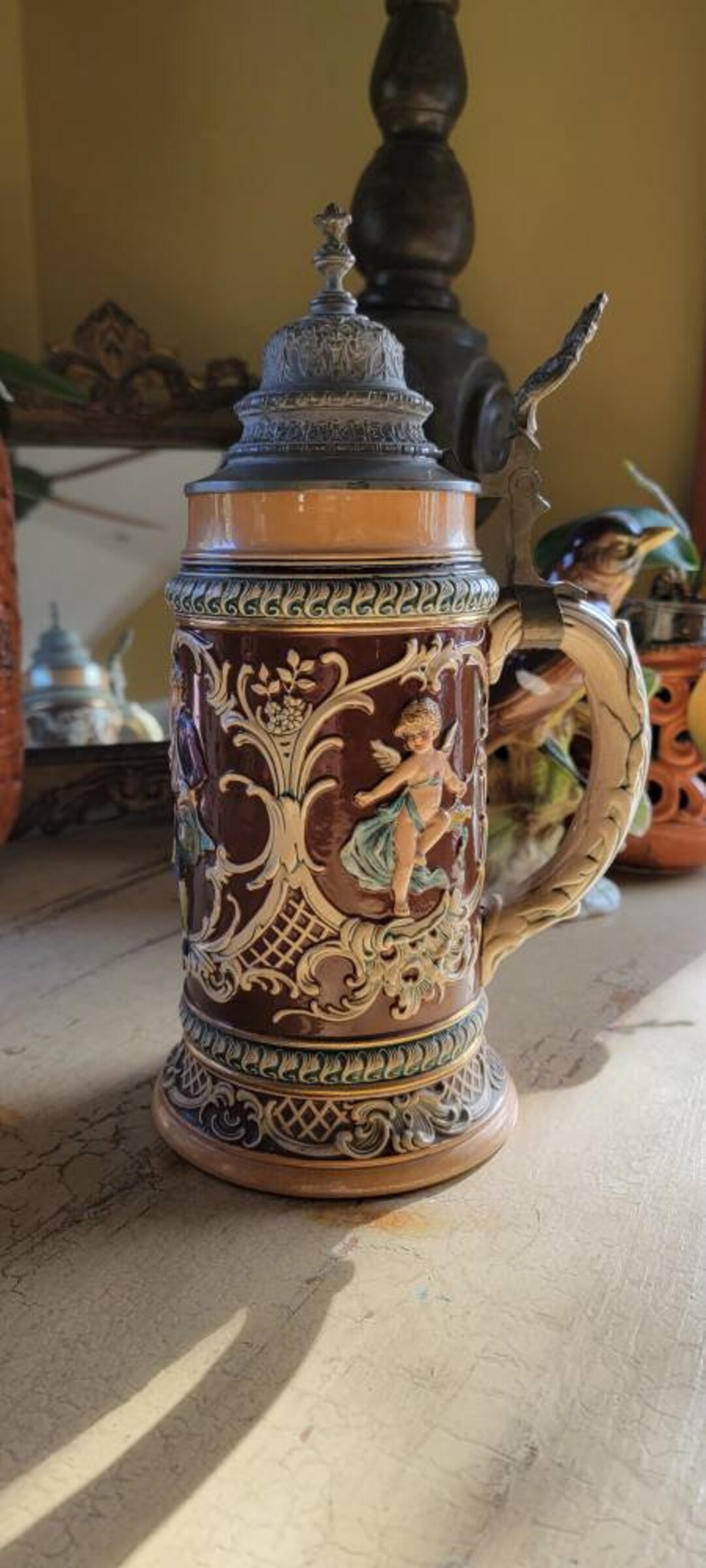 Vintage German Beer Stein Large 1 Liter Stein Made in - Etsy