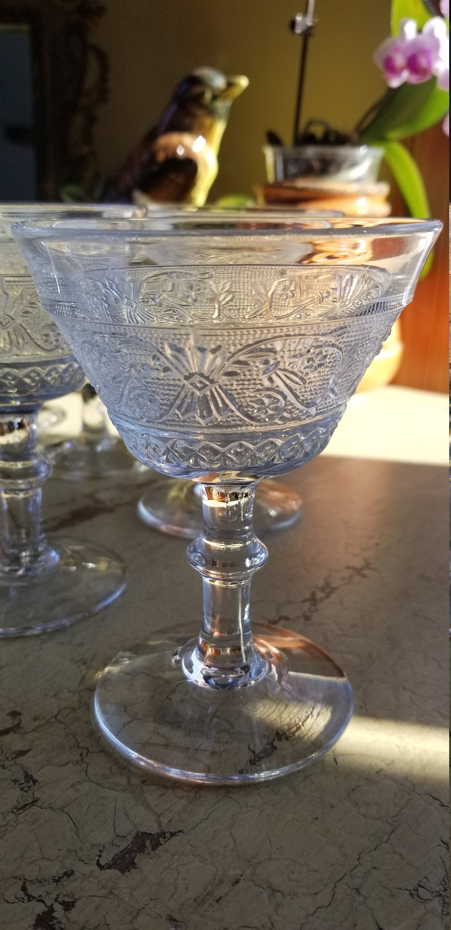 Vintage Champagne Sherbet Sherry Water Goblet Sandwich | Etsy