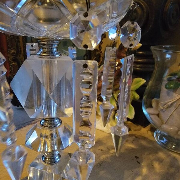 Antique Crystal Prisms - Etsy