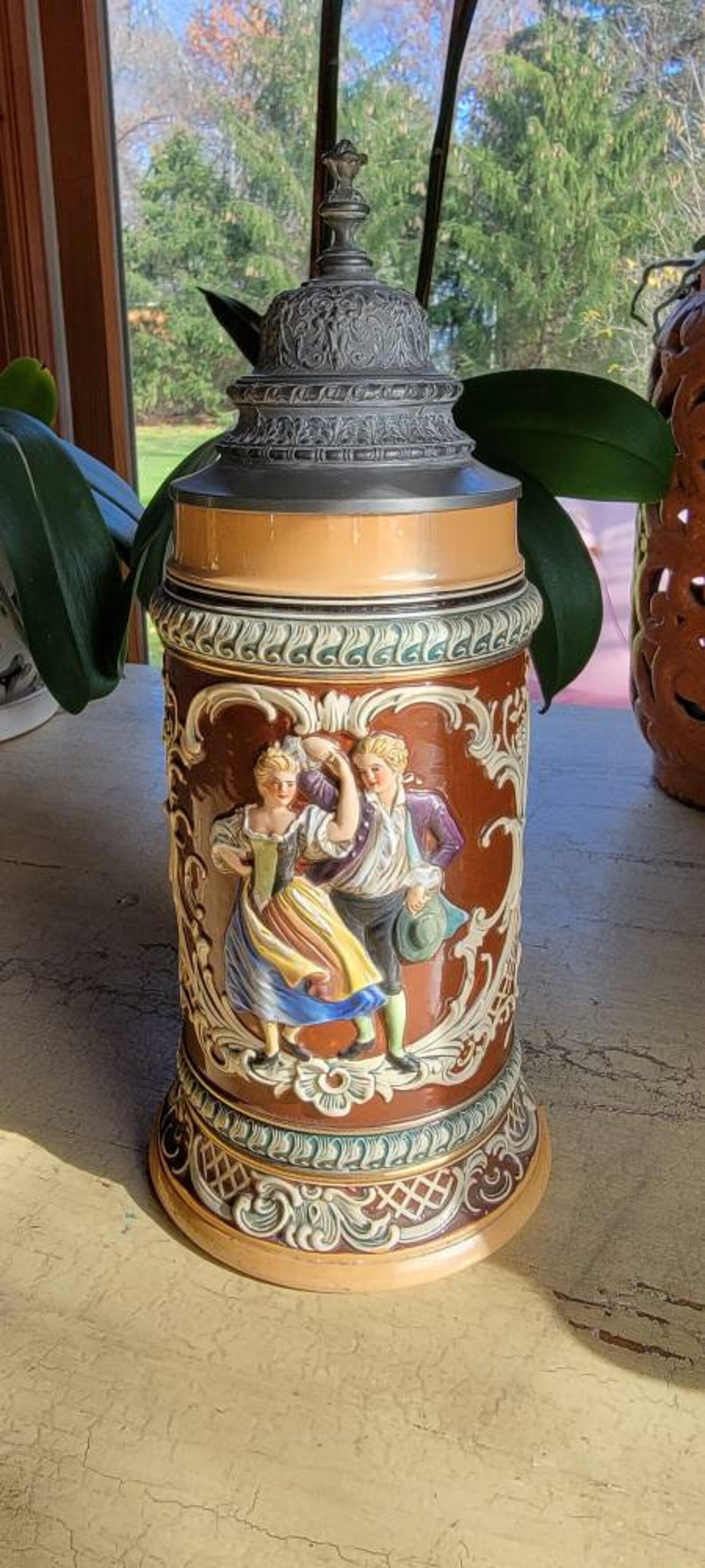 Vintage German Beer Stein Large 1 Liter Stein Made in | Etsy