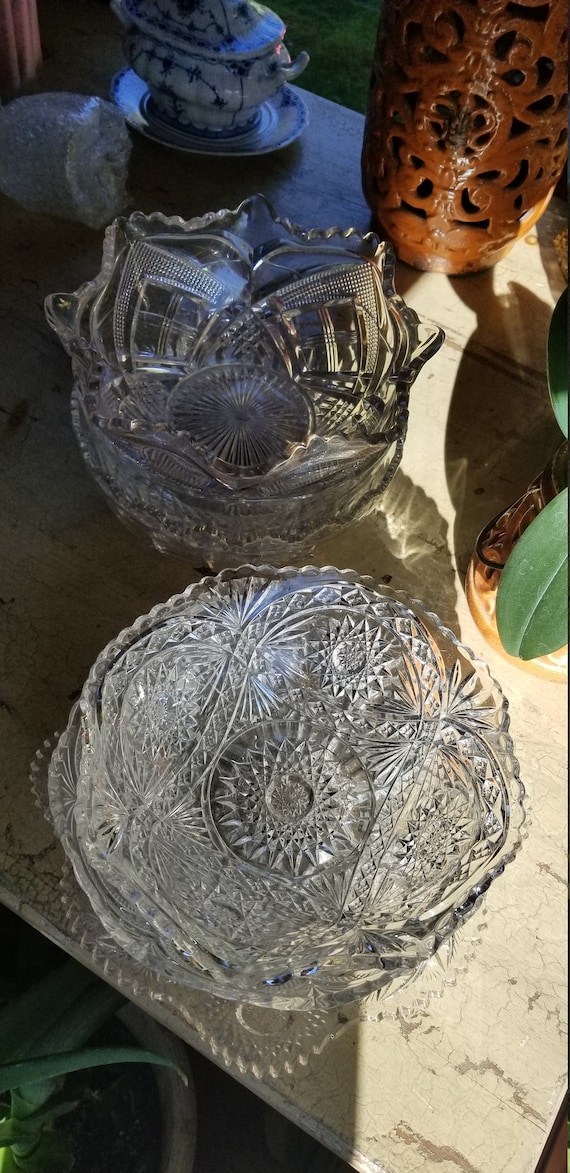 Vintage Glass Bowls: Variety of Designs | Etsy