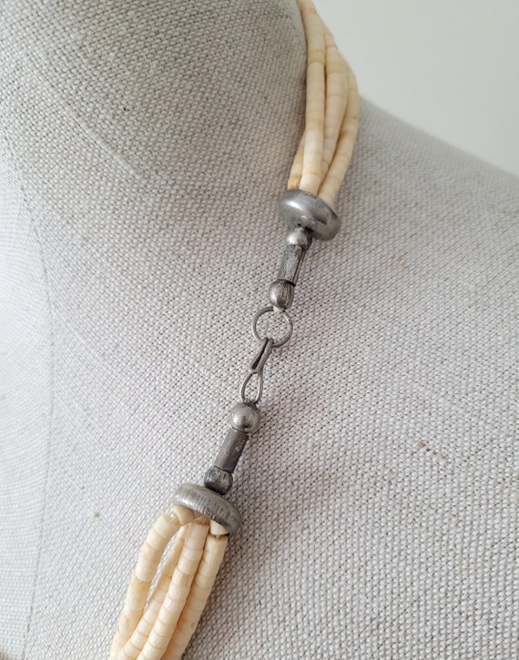 Vintage Beaded Necklace 22 inch Natural Off White Col… - Gem