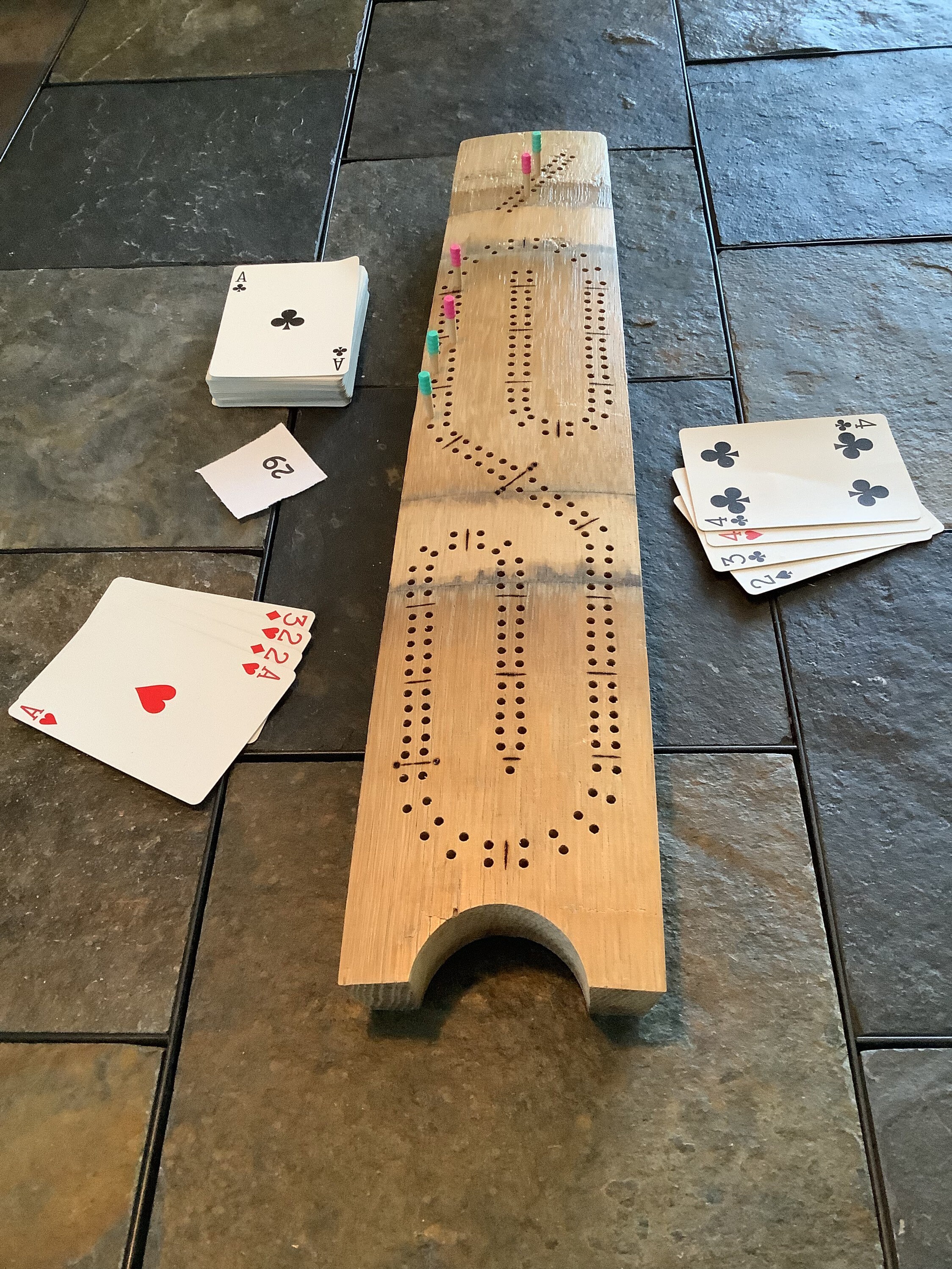 2 Track Stave Cribbage Board - Etsy