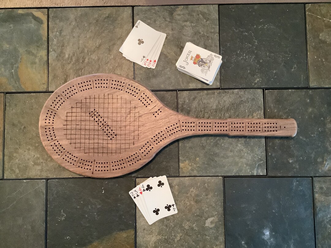 Tennis Racket Cribbage Board - Etsy