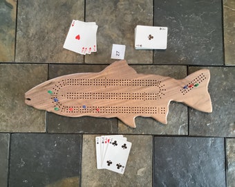 Fish Shaped Cribbage Board - Etsy