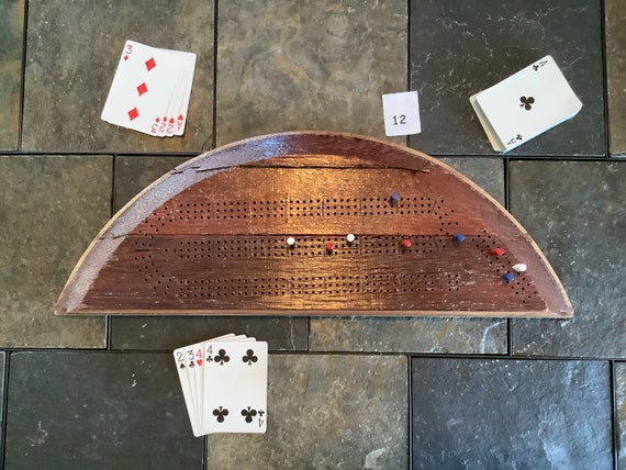 Wine Barrel Cribbage Board - Etsy