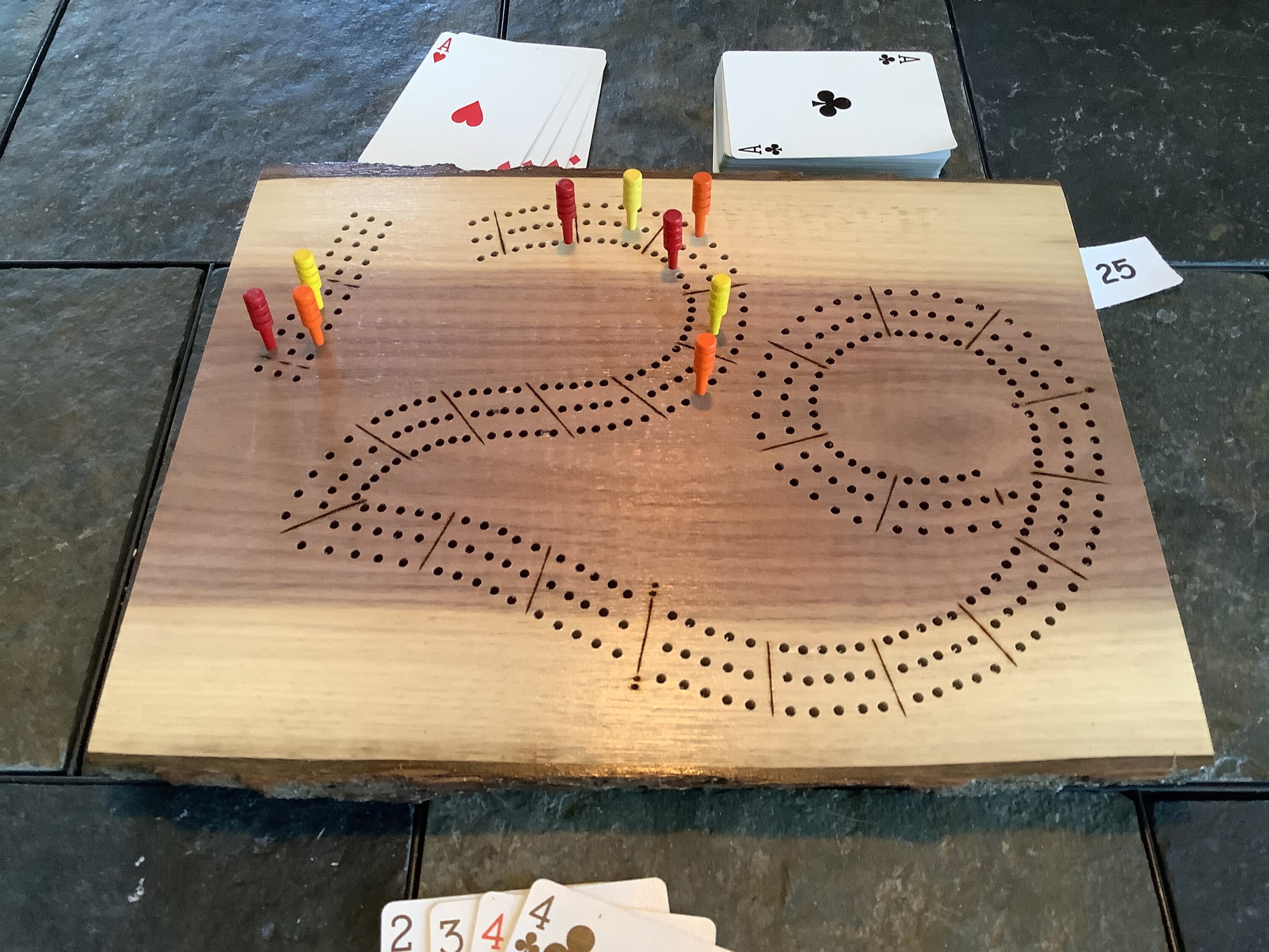 Live Edge Cribbage Board - Etsy