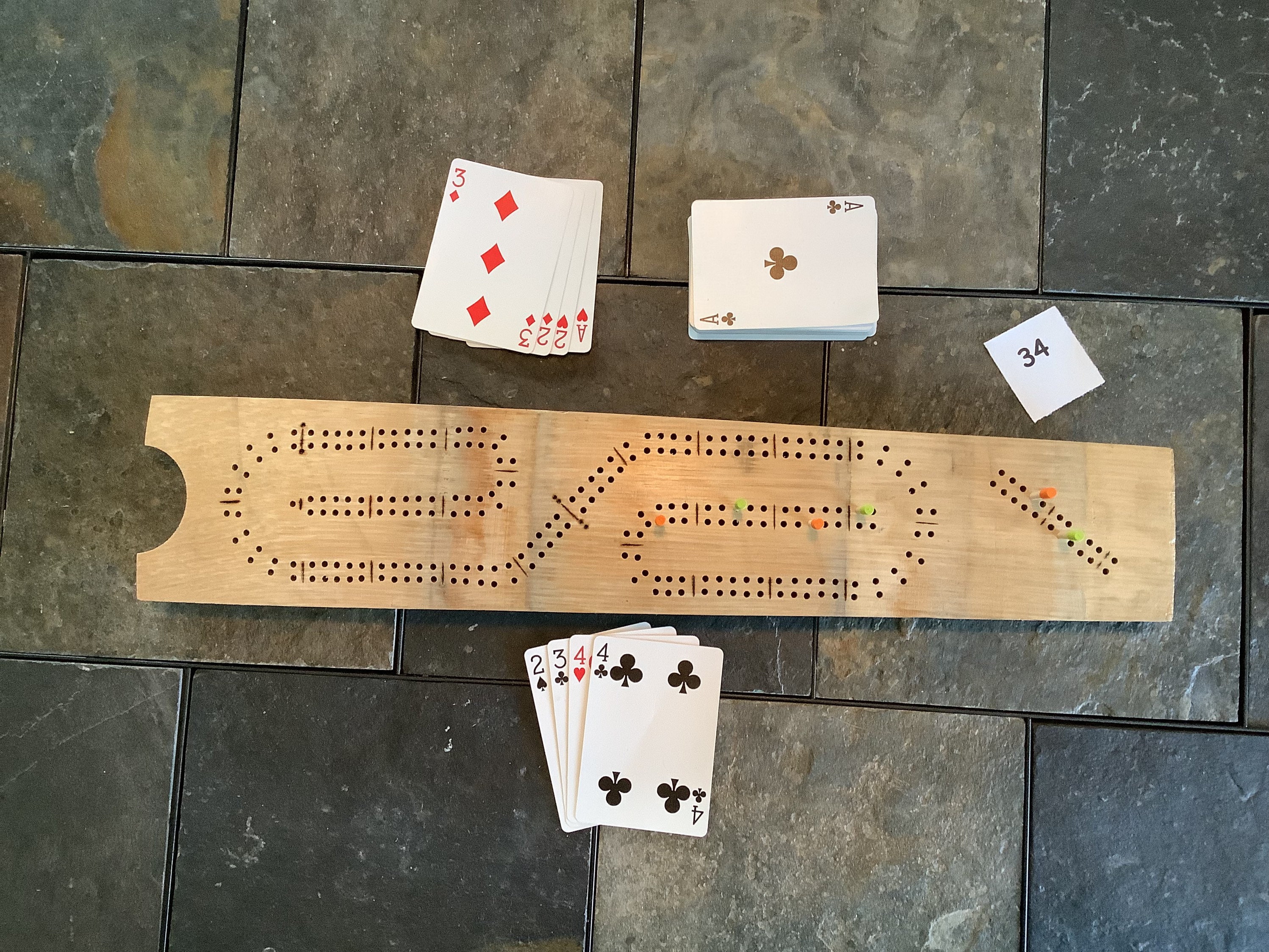 2 Track Stave Cribbage Board - Etsy
