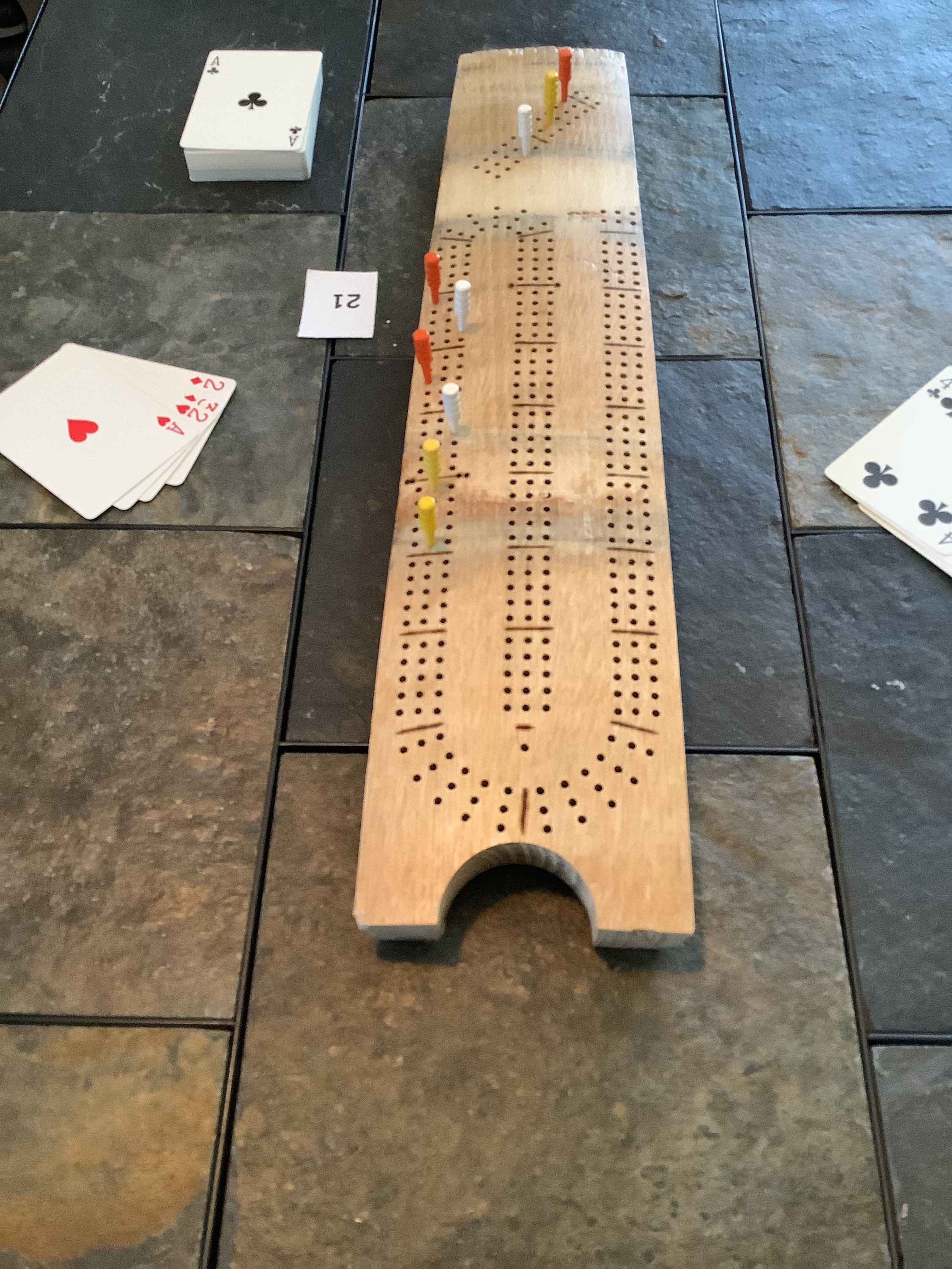 Wine Barrel Stave Cribbage Board - Etsy