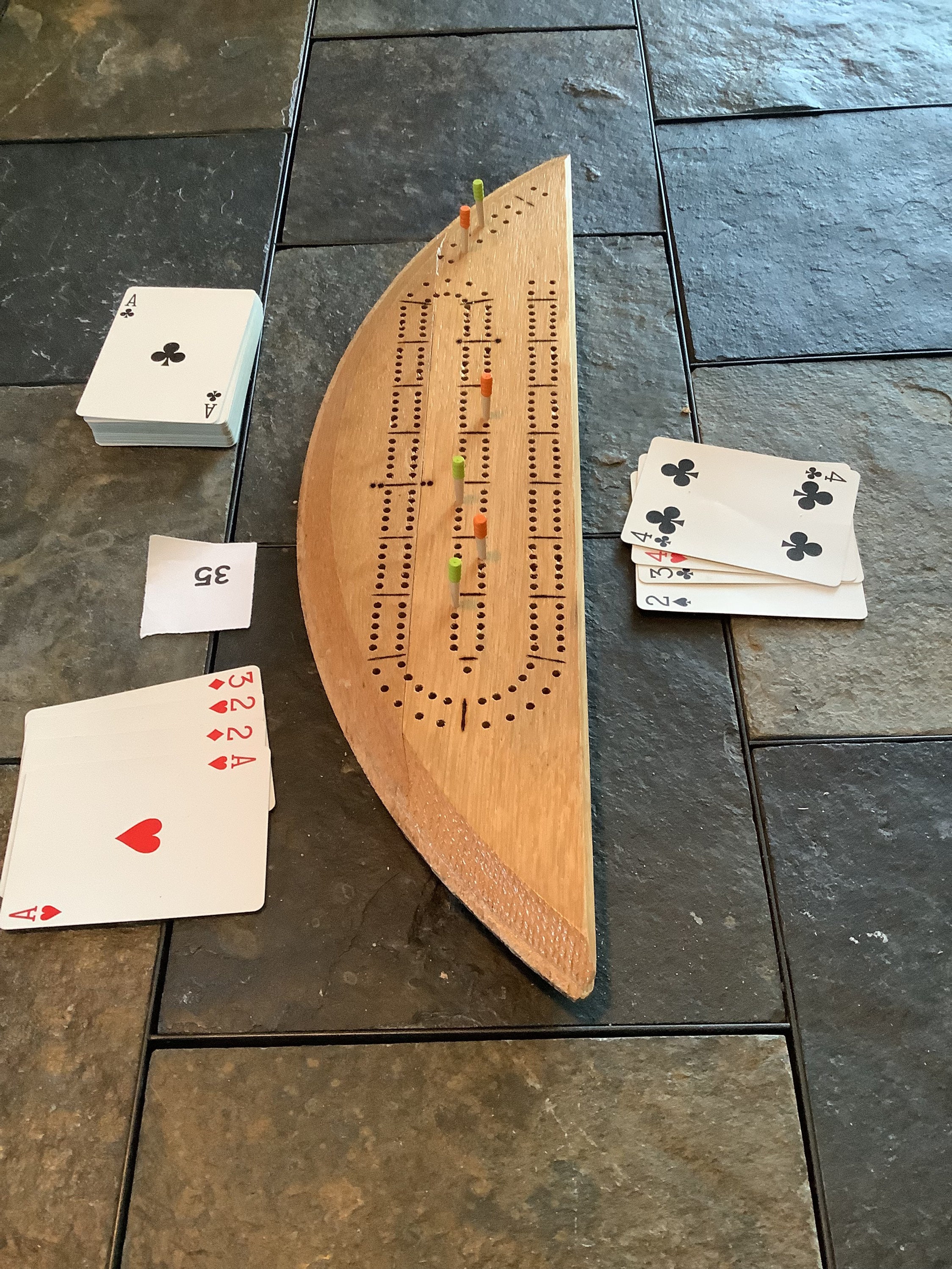 2 Track Cribbage Board - Etsy