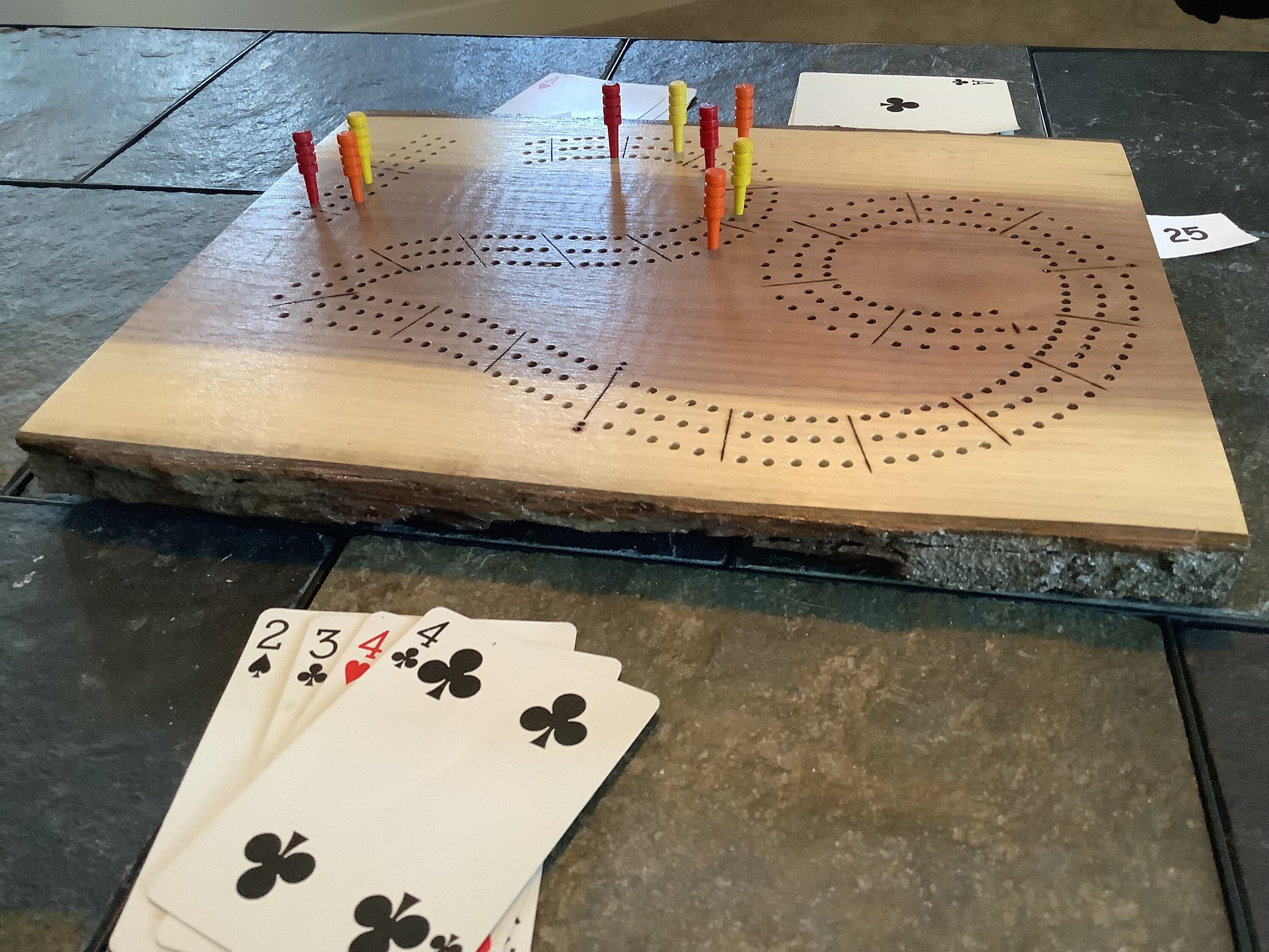 Live Edge Cribbage Board - Etsy