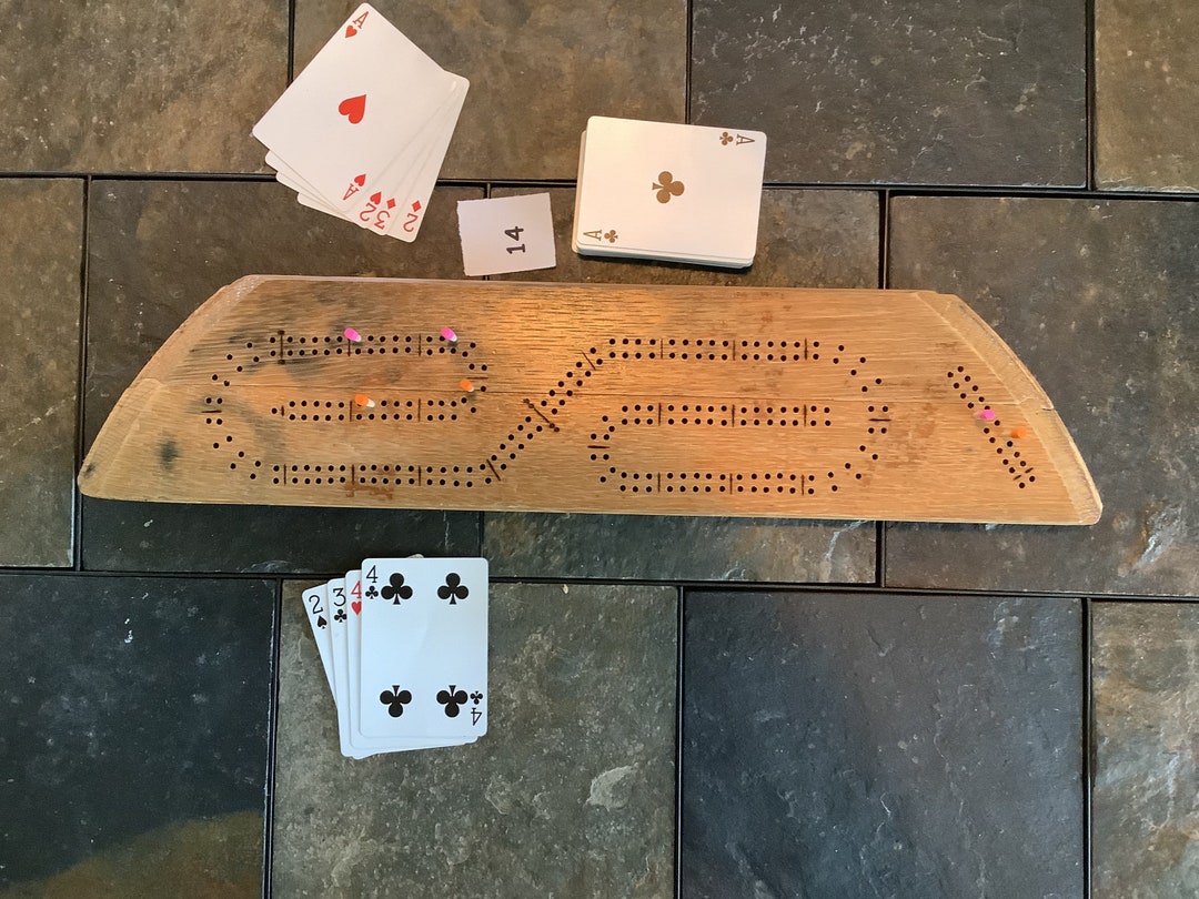 Wine Barrel Cribbage Board - Etsy