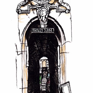 Edinburgh Closes, Wall Decor Set of 6, Edinburgh Prints Set, Prints ...