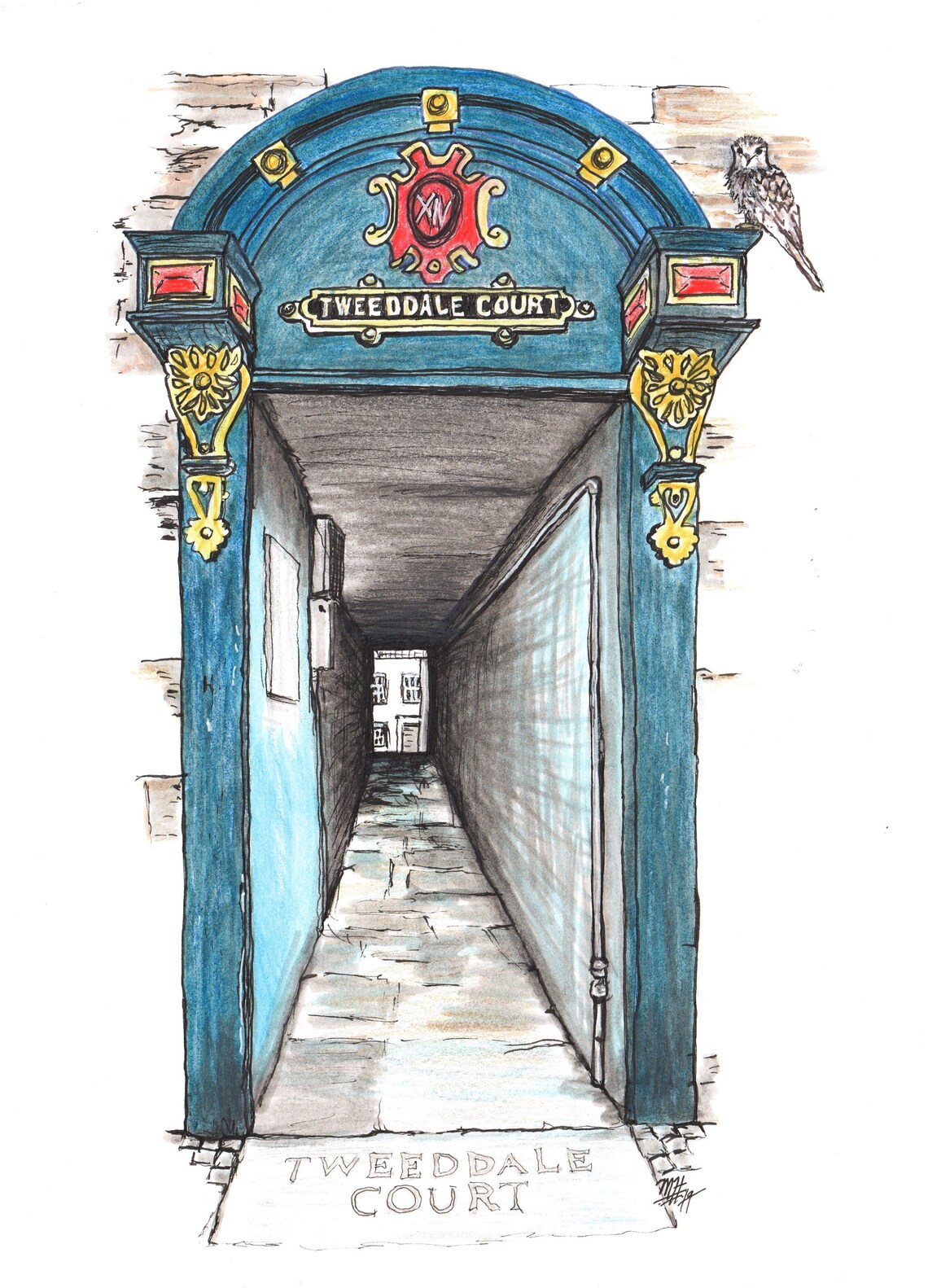 Edinburgh Closes Wall Decor Set of 6 Edinburgh Prints Set | Etsy