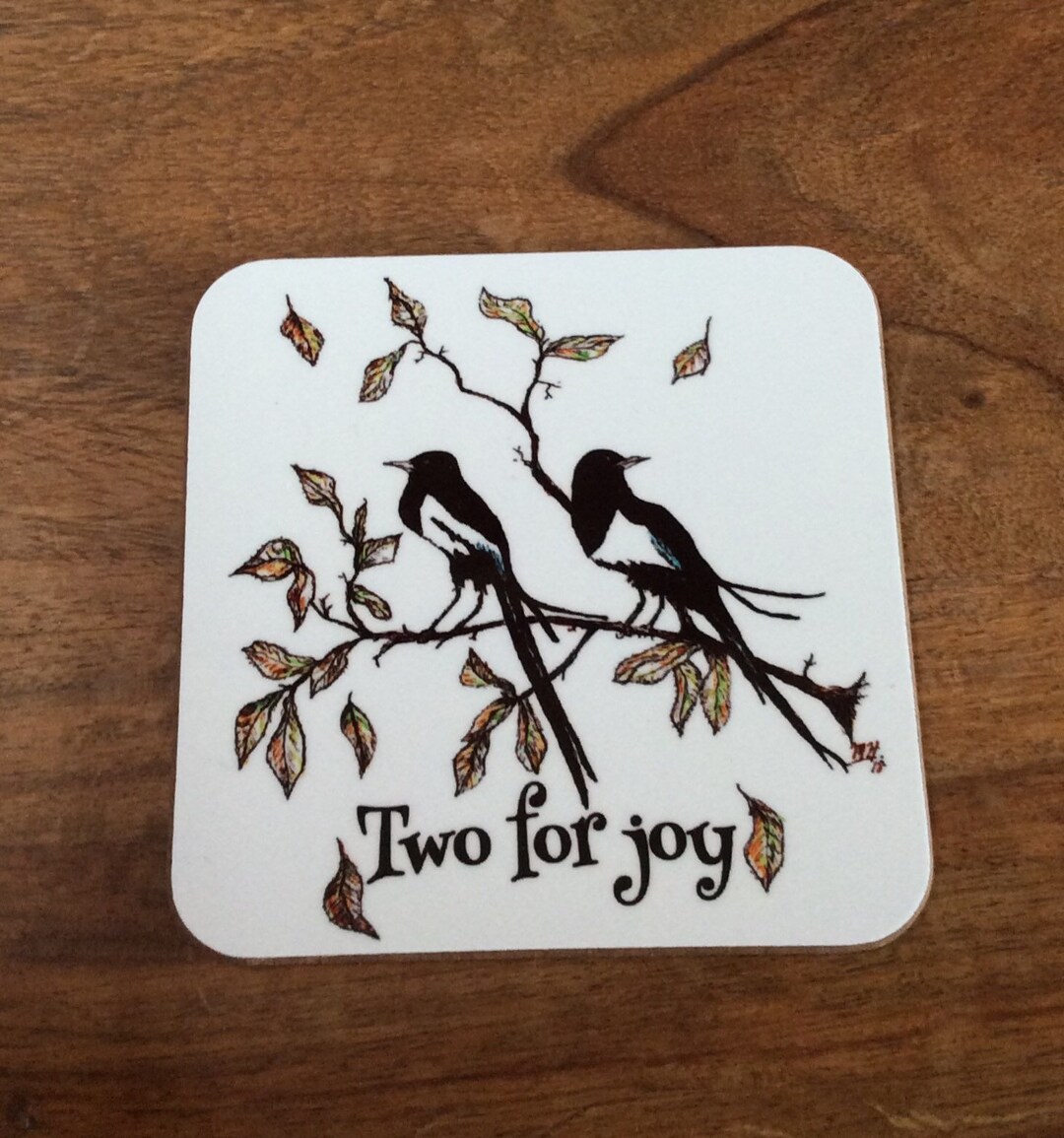 Coaster, Magpies, Two for Joy, Couple, Birds, Twos Company, Homeware ...