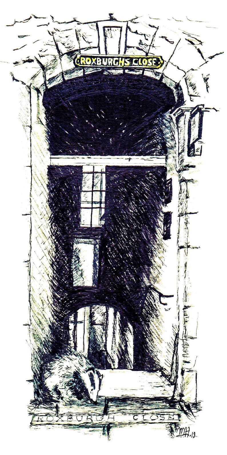 Edinburgh Closes Wall Decor Set of 6 Edinburgh Prints Set - Etsy