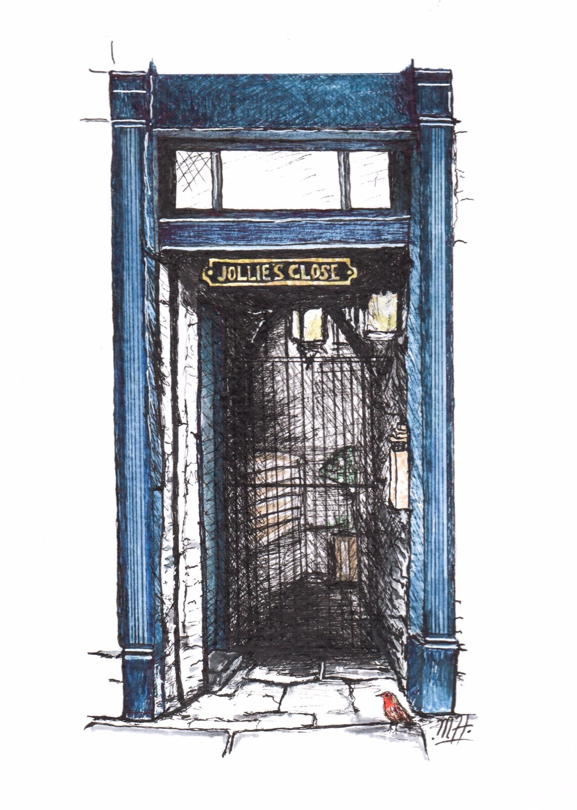 Edinburgh Closes Wall Decor Set of 6 Edinburgh Prints Set - Etsy