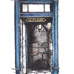 Edinburgh Closes, Wall Decor Set of 6, Edinburgh Prints Set, Prints ...