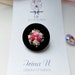 Rose, Designer Button, Handmade Button, Studio Button, Unique Button ...