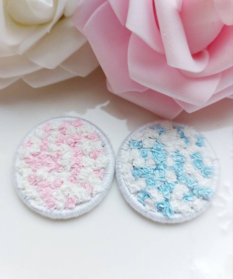 Set of Dorset Buttons, a Bunch of Roses 1.57 Inch/ 4cm Embroidery ...