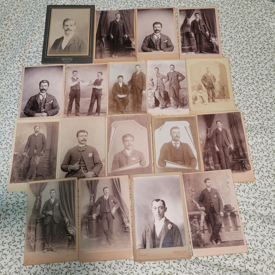 18 Antique Cabinet Cards - Etsy
