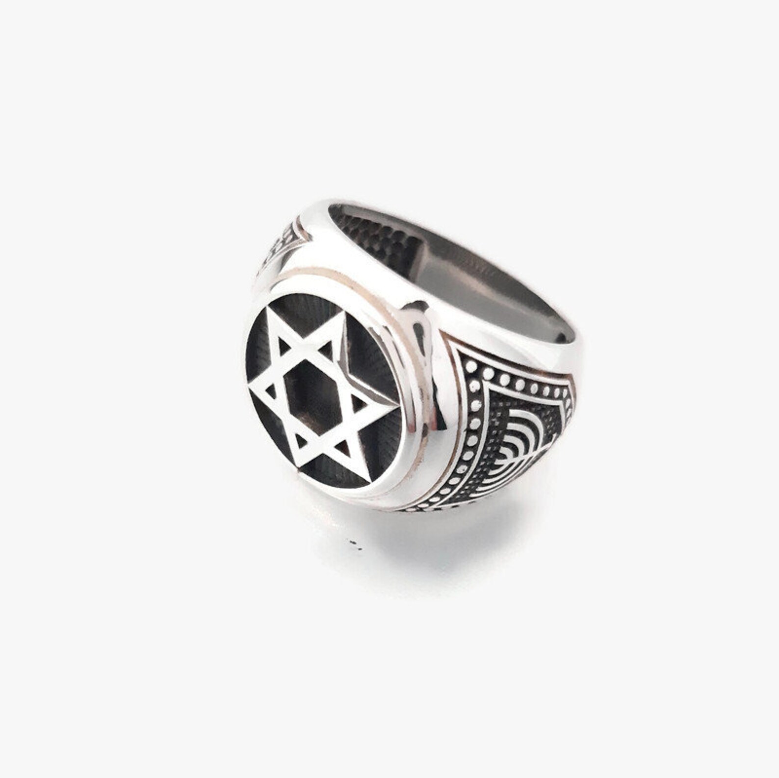 King's David Star Jew is Silver Ring Solid Silver Ring - Etsy