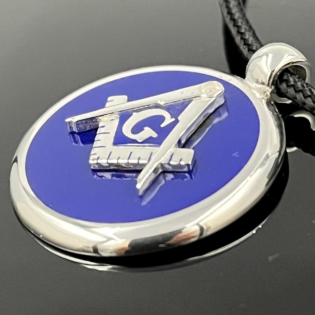 Masonic Compass Sterling Silver Pendant: Scottish Rite Necklace - Etsy