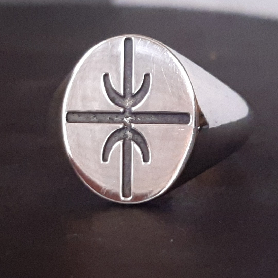 Delphic Epsilon Sterling Silver Ring: Greek Apollo Symbol, Ancient ...