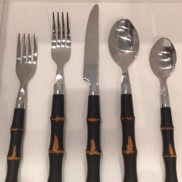 Bamboo Flatware - Etsy