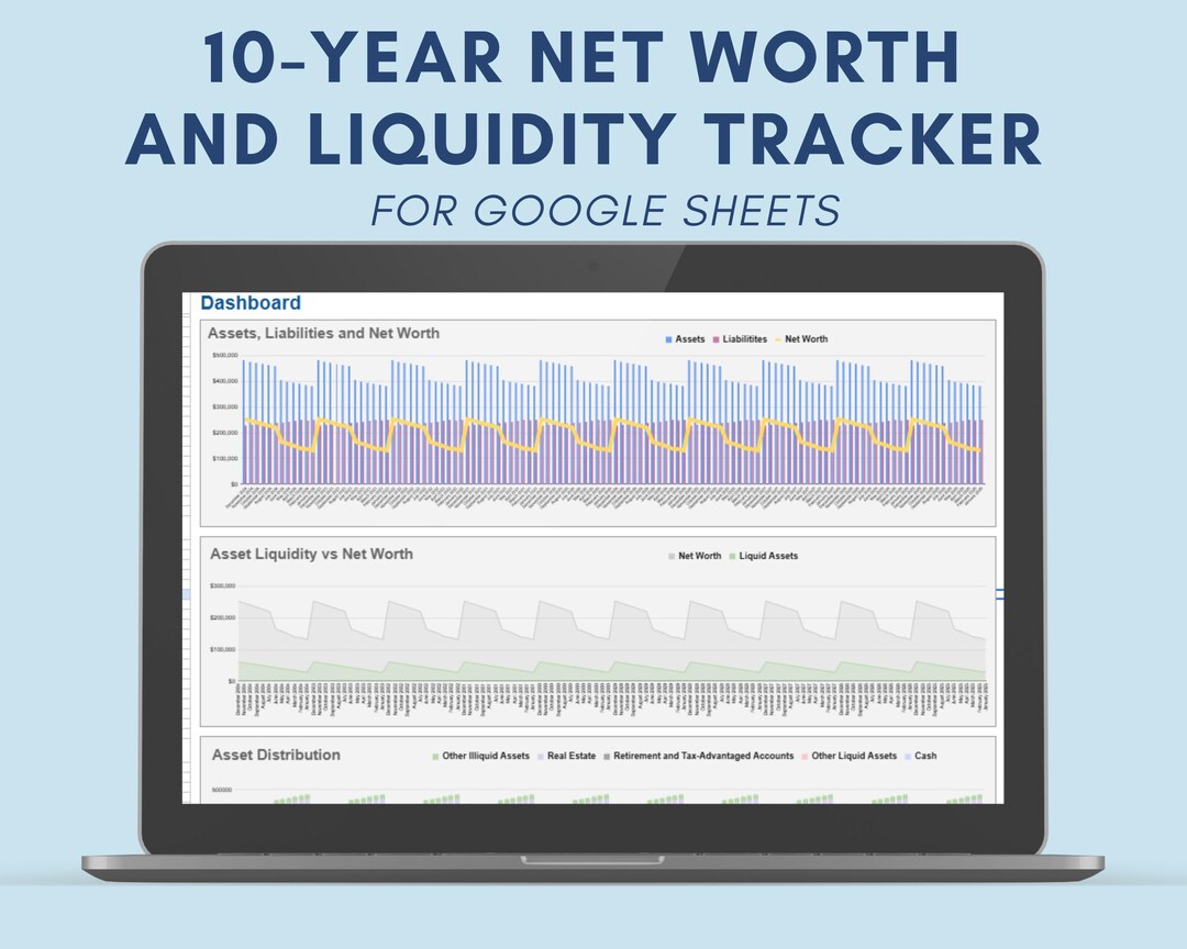 10-year Net Worth and Liquidity Tracker - Etsy
