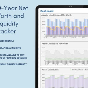 10-year Net Worth and Liquidity Tracker - Etsy