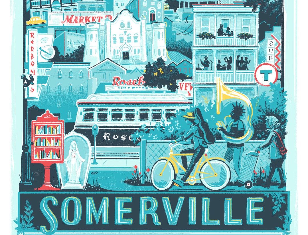 Somerville MA Art Print / Poster / Wall Decor - Etsy
