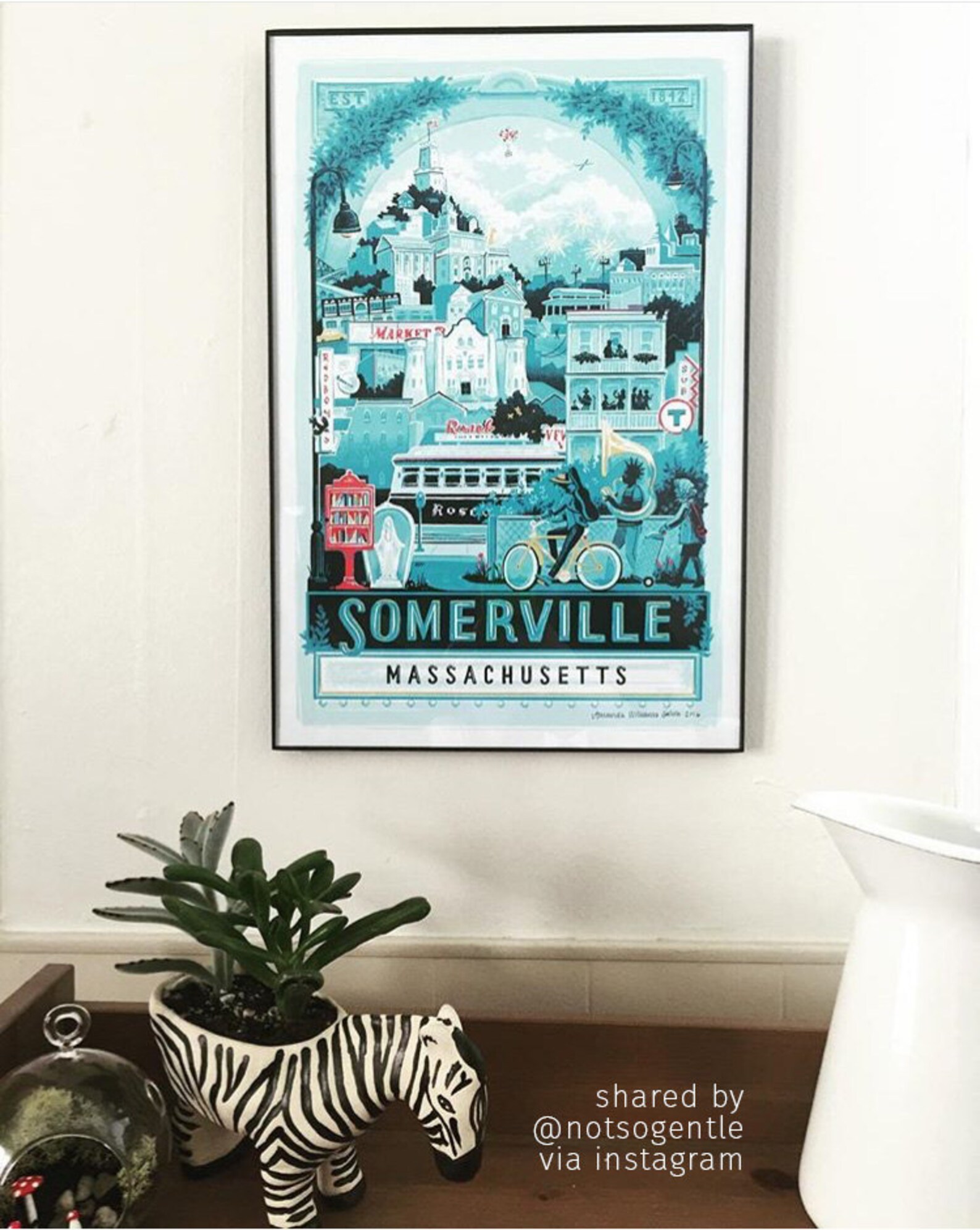 Somerville, MA • Art Print / Poster / Wall Decor - Etsy