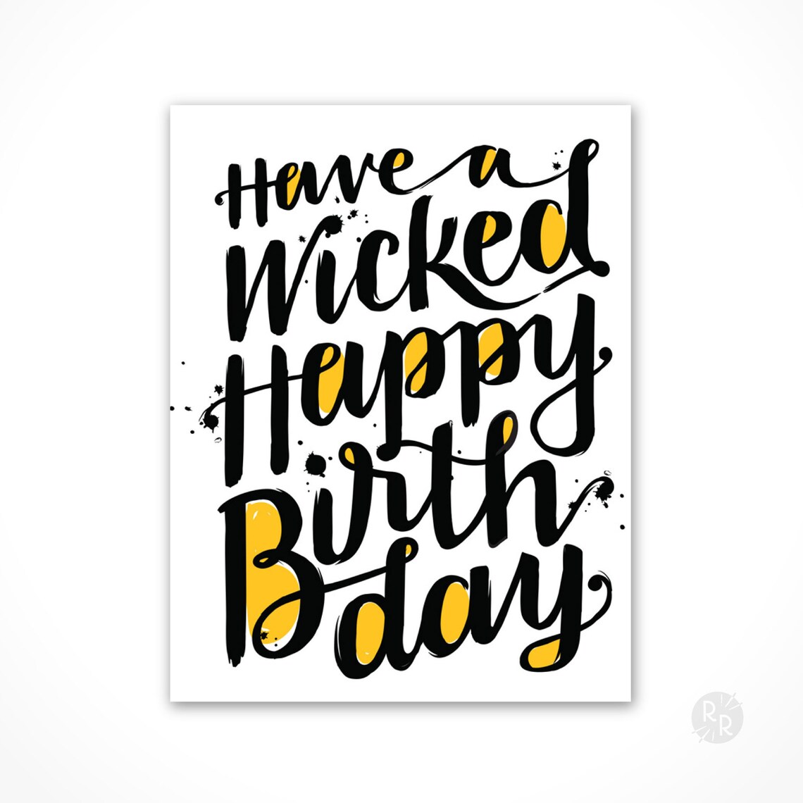 Wicked Happy Birthday • Single Card - Etsy