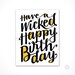 Wicked Happy Birthday • Single Card - Etsy