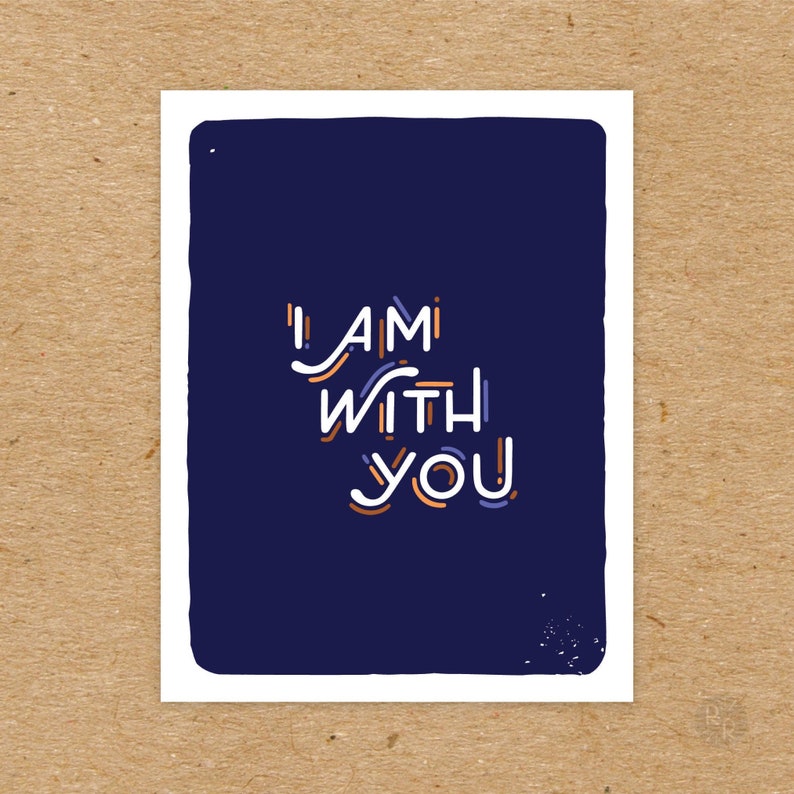 With You • Single Card - Etsy
