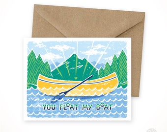 You Float My Boat Card - Etsy