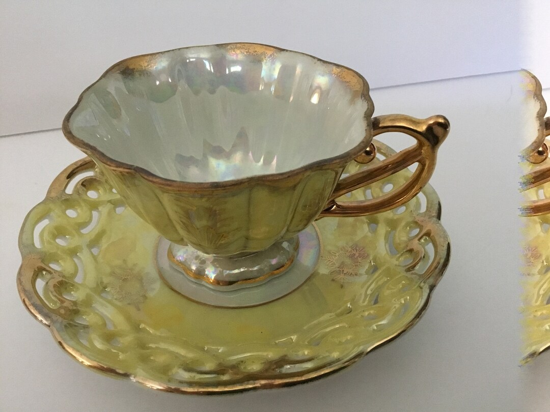 Delicate Tea Cup & Saucer - Etsy