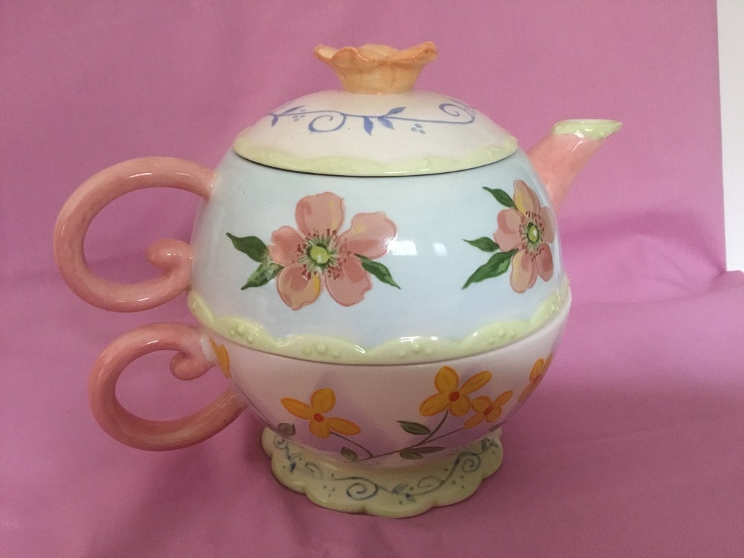 Floral Teapot for One, Avon China, Avon, Teapot, One Cup, Vintage - Etsy