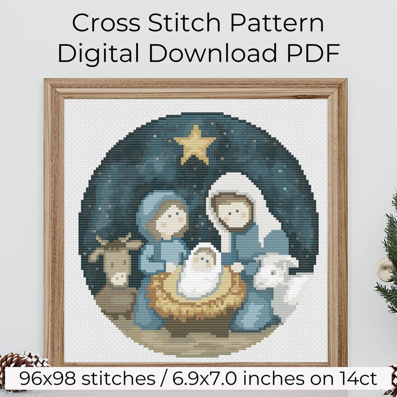 Nativity Cross Stitch Pattern - Etsy
