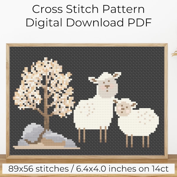 Sheep Cross Stitch - Etsy