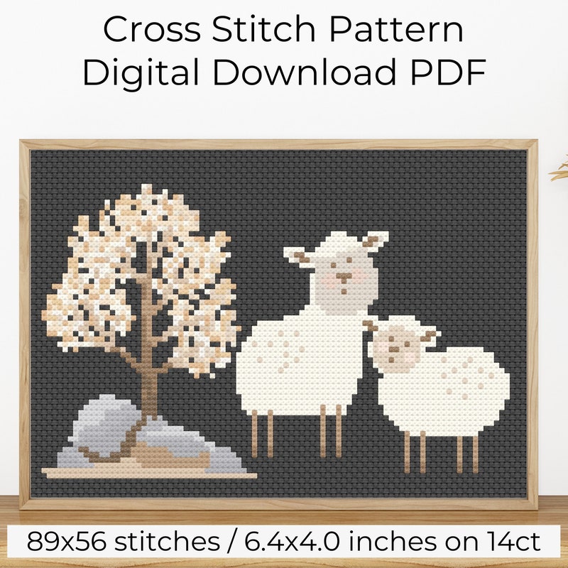 Sheep Cross Stitch - Etsy