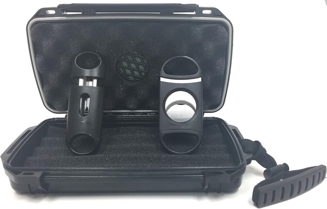 FESS F5 Gift Set Travel Cigar Humidor Waterproof Holder Case With 80 ...