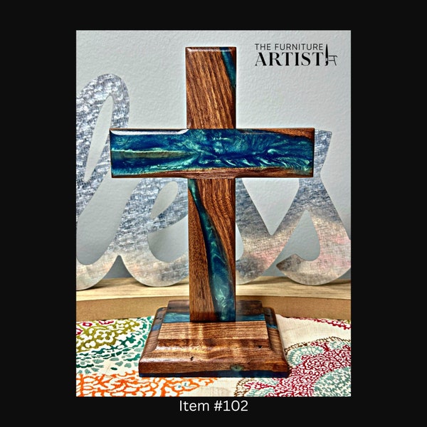 Wooden Epoxy Cross - Etsy