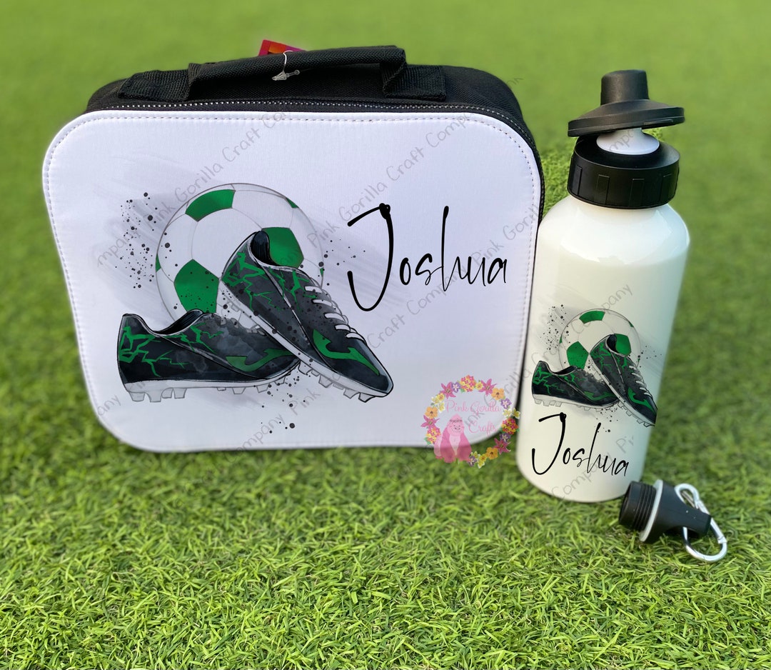 Personalised Lunch Bag, Football, Football Gift, Football Lunch Box ...