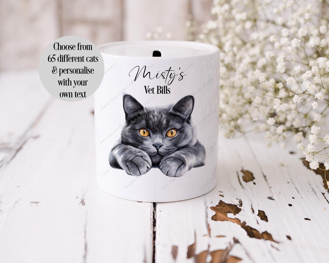 Money Box, Personalised Money Box, Coin Bank, Cat Money Box, Piggy Bank ...