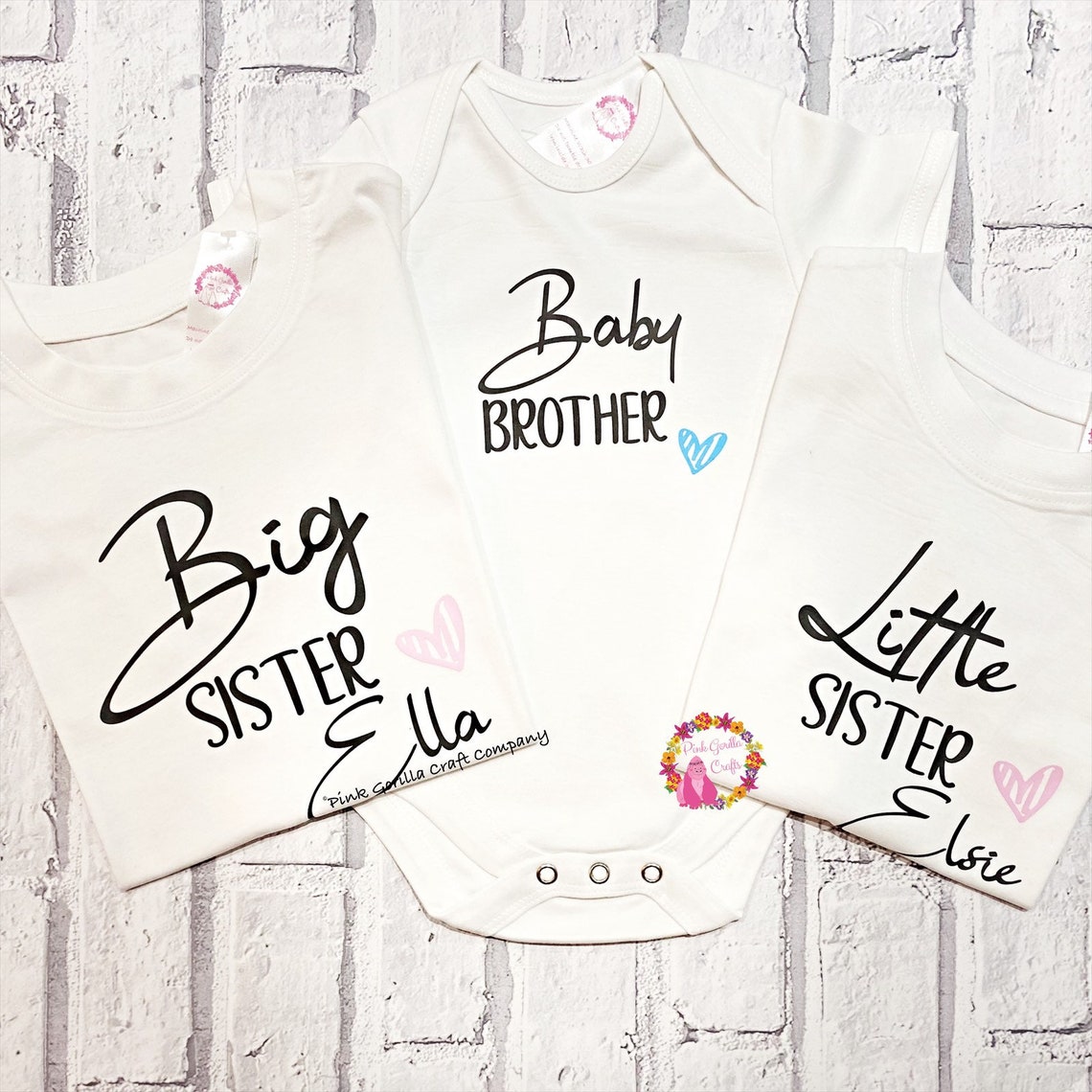 Sibling Tshirts Matching Sibling Set Brother Sister Tshirt | Etsy