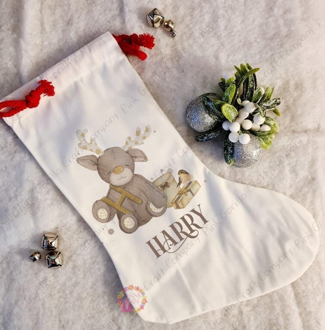 Christmas Stocking, Child's Stocking, Santa Stocking, Xmas Stocking ...